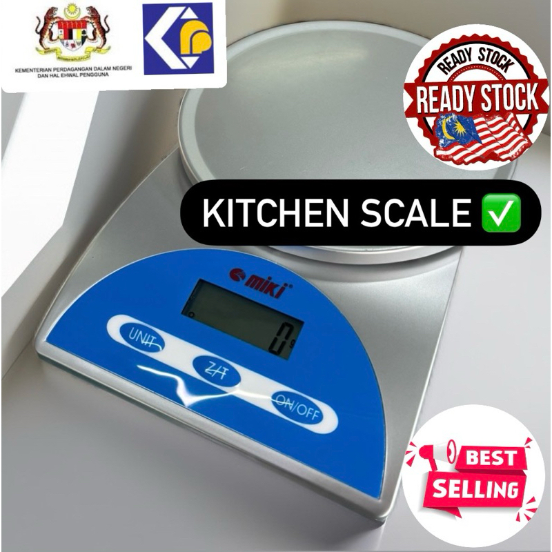 HEAVY DUTY MIKI Electronic Kitchen Scale 5kg | Shopee Malaysia