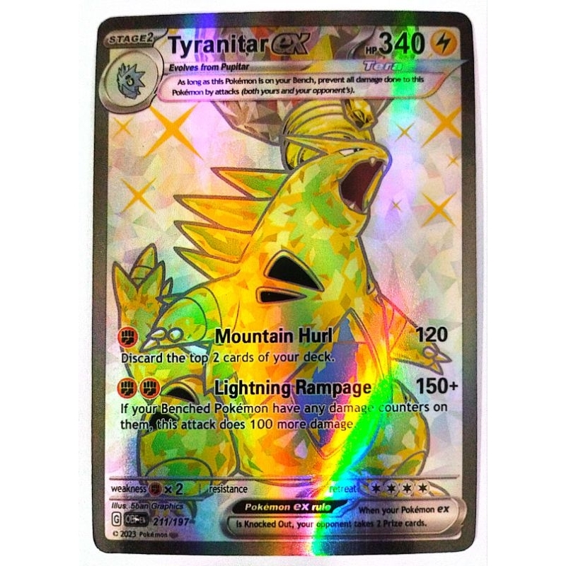 [No.248 / Tyranitar EX] Pokemon card EX Obsidian Flames (Shiny Foil ...
