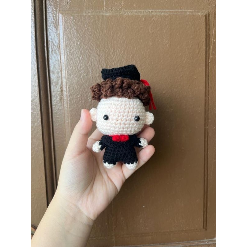 100 %HAND-KNITTED DIY CROCHET BOY CONVOCATION DOLL PATUNG KAIT KONVO ...