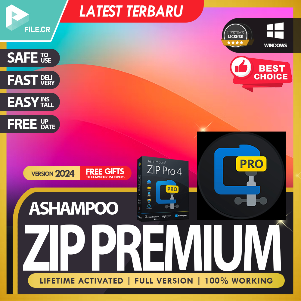 Ashampoo ZIP Pro V4.50.01💯 EASY INSTALL 💯 LIFETIME PREMIUM 💯 FAST ...