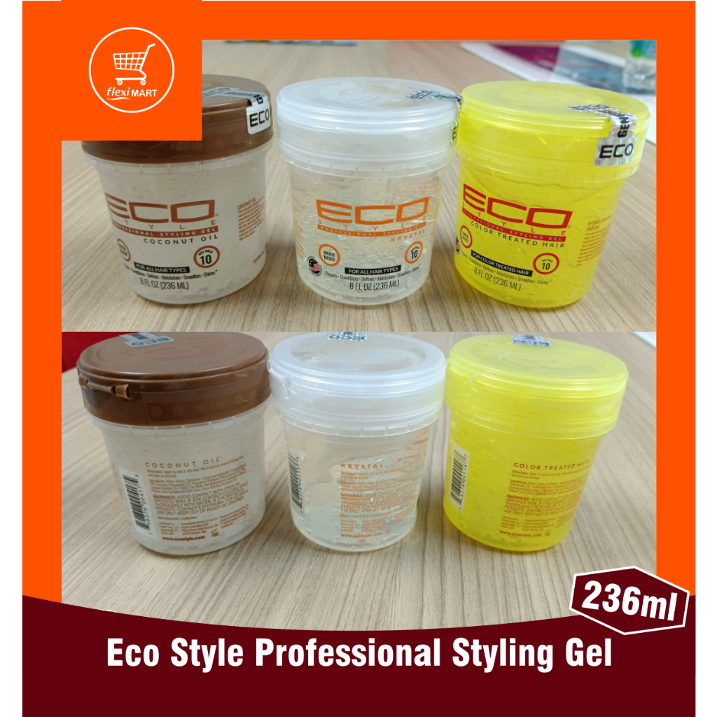 ECOCO Eco Style Professional Styling Gel 236ML | Coconut Oil | Color Treated Hair | Krystal ...