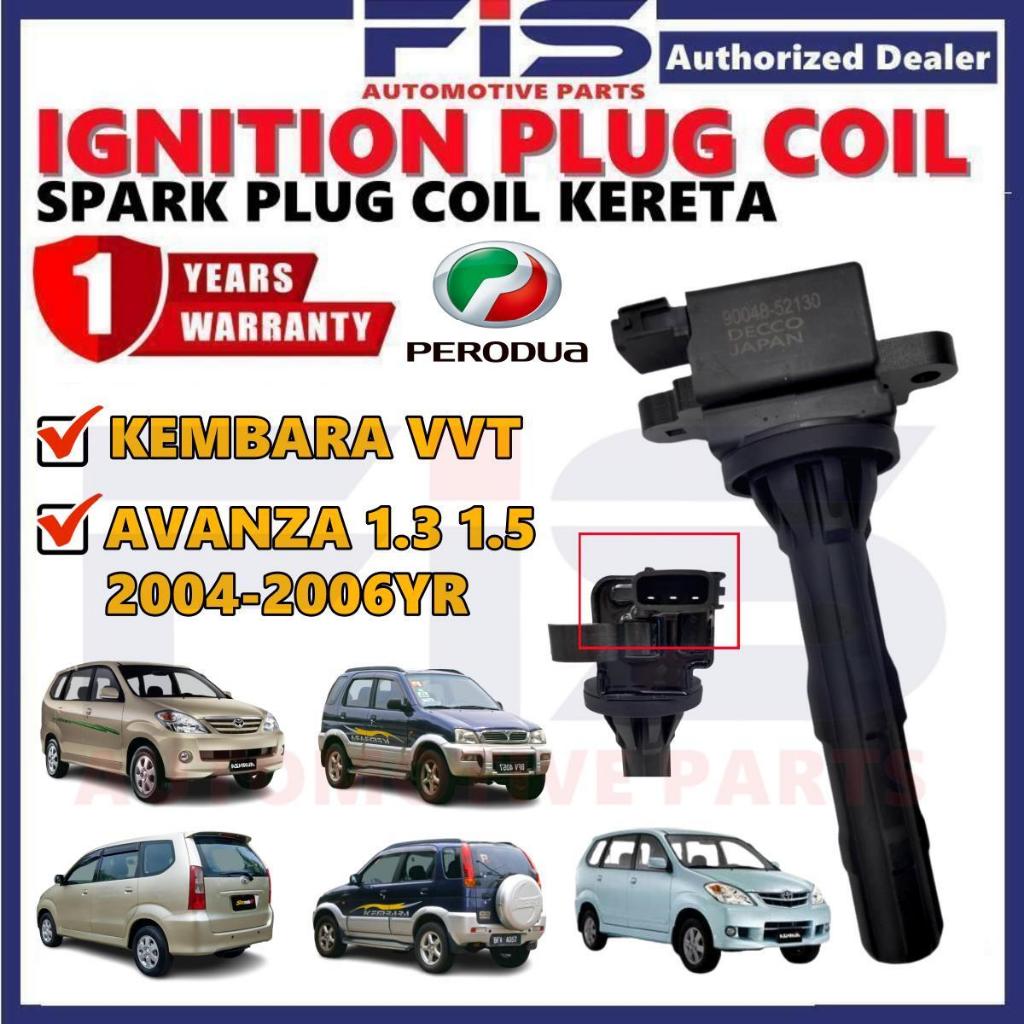 FIS Car Ignition Coil Plug Perodua Kembara DVVT Toyota Avanza 1.3 1.5 ...