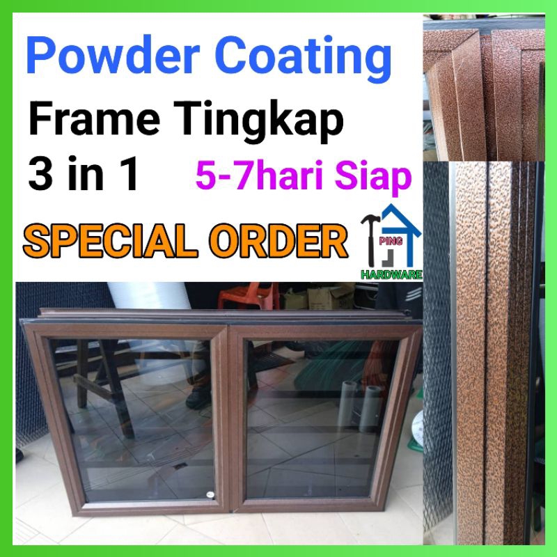 Powder Coating *Frame Tingkap 3in1 (Special Order, Custom Size ...