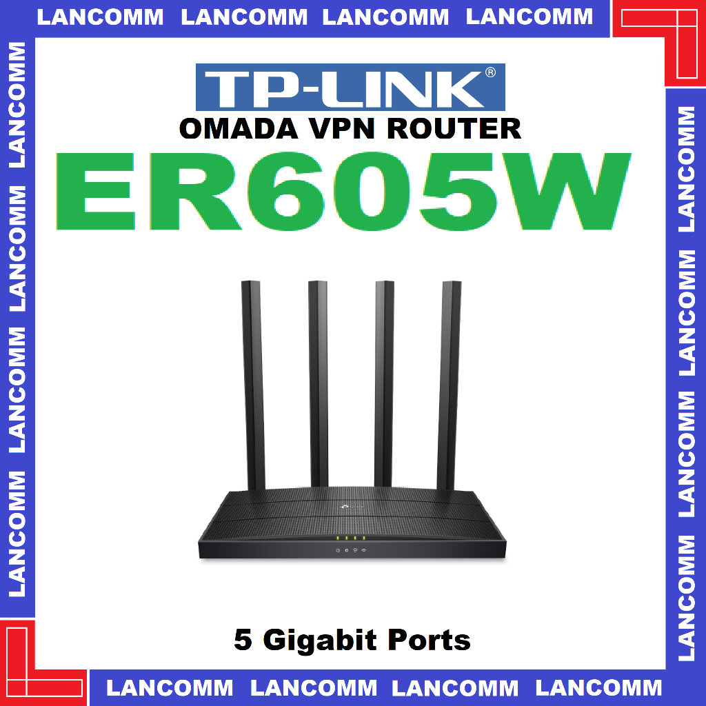 TP-LINK ER605W Omada AC1350 Gigabit VPN Router | Shopee Malaysia