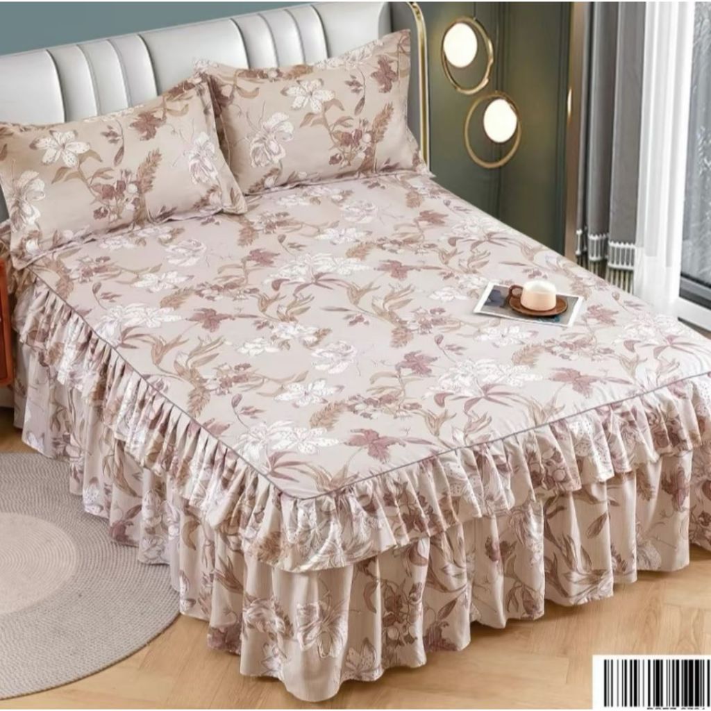 Cadar Ropol 3IN1 Set Bedsheet Modern Classic Queen King Size Beropol ...