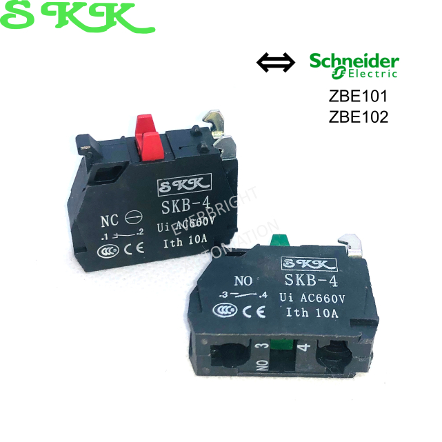 22mm XB4 NC NO Contact Block for Push Buttons ZBE101 ZBE102 | Shopee ...