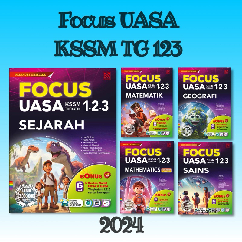 Pelangi • Buku Rujukan Focus UASA KSSM Tingkatan 123 | Shopee Malaysia