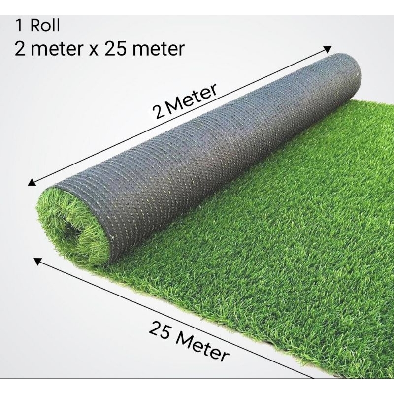 Karpet Rumput Segulung 15mm ,25mm, 30mm & 40mm High Quality Natural ...