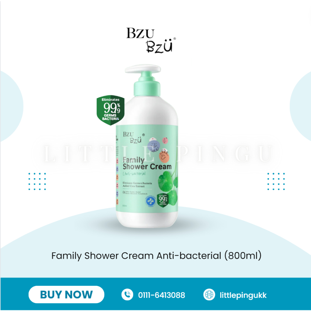 BZU BZU Family Shower Cream Anti-bacterial (800ml) | Shopee Malaysia