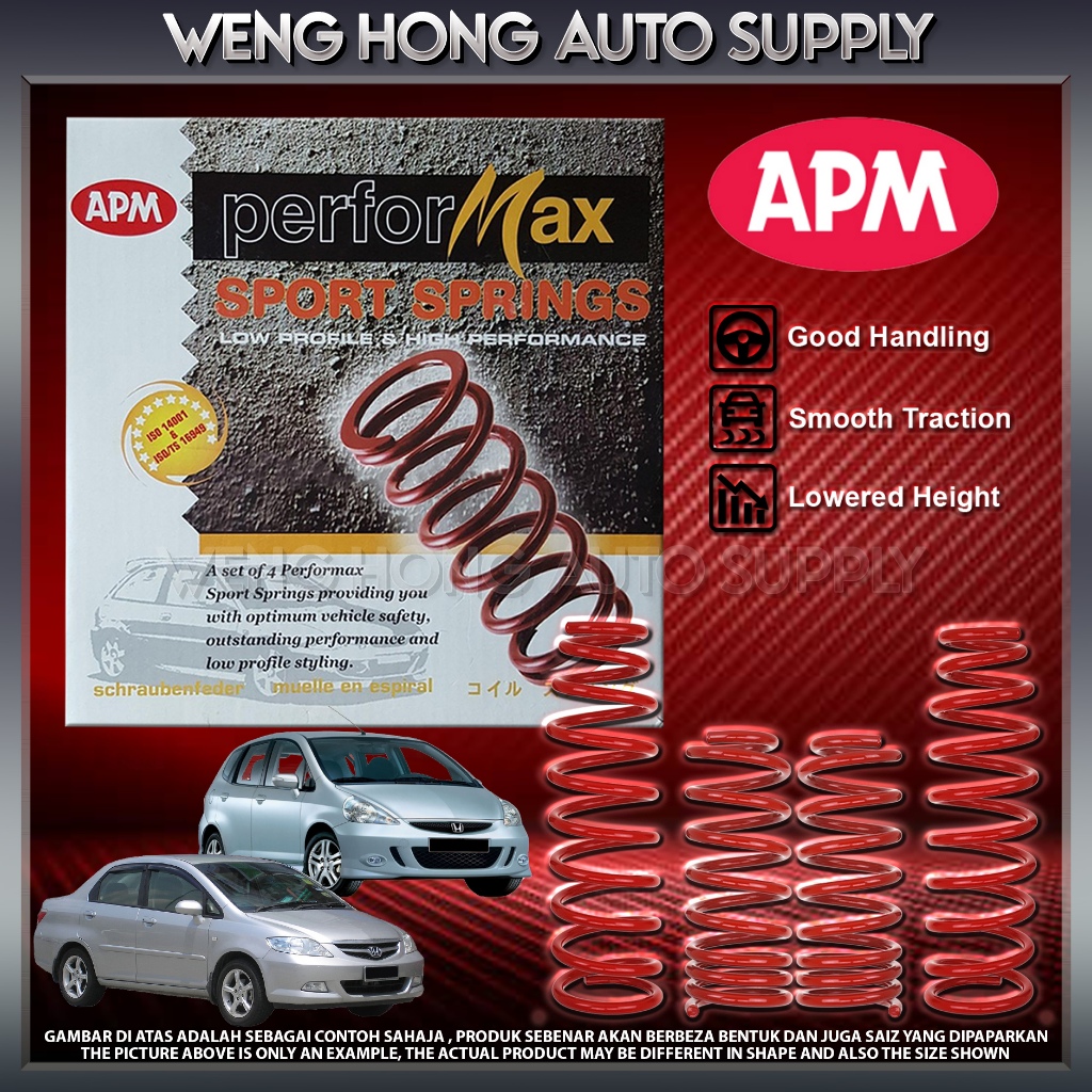[ APM ] Honda City Sel GD8 , Jazz GD SAA Lowered Spring , Sport Spring ...