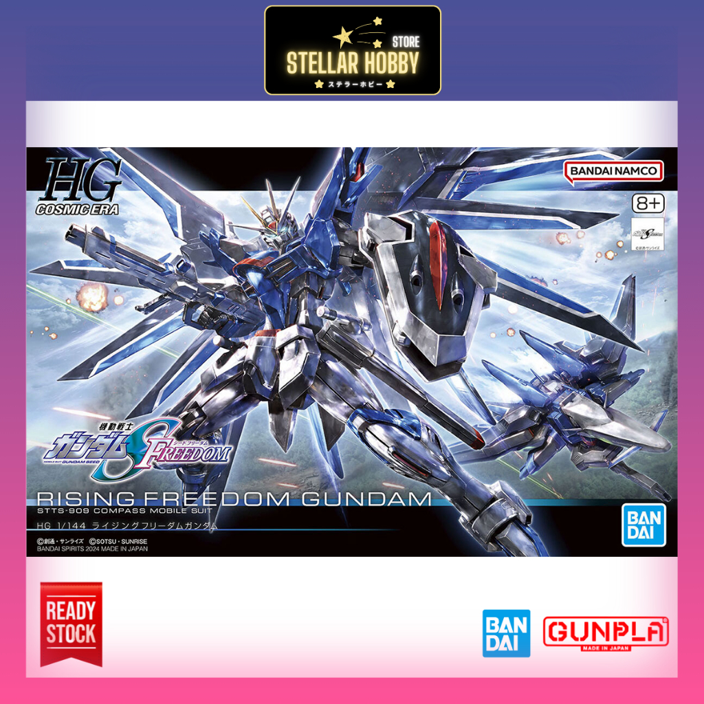 [Ready Stock] BANDAI HG 1/144 Rising Freedom Gundam (Gundam SEED Freedom) | Shopee Malaysia