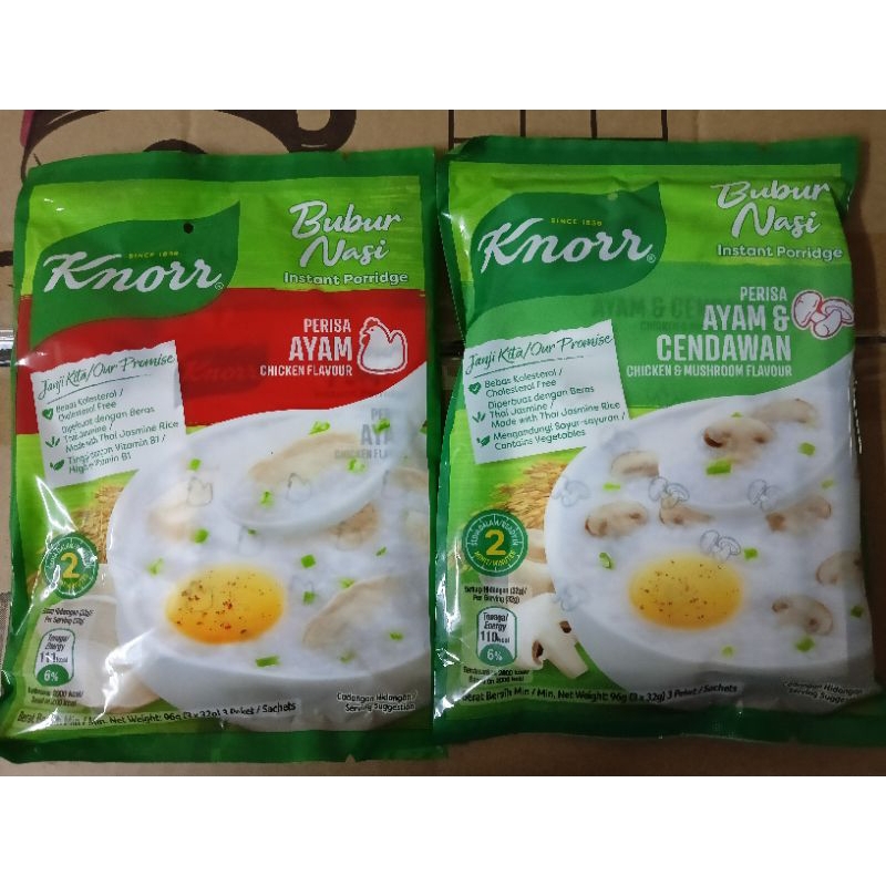 Knorr Bubur Nasi Sachet Porridge 3 x 32g | Shopee Malaysia