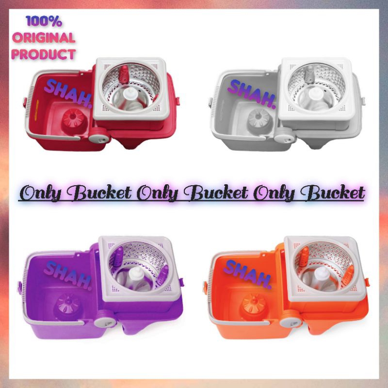 COSWAY Spin Dry Mop II ( Bucket - 1pcs ) Red/Grey/Purple/Orange ...