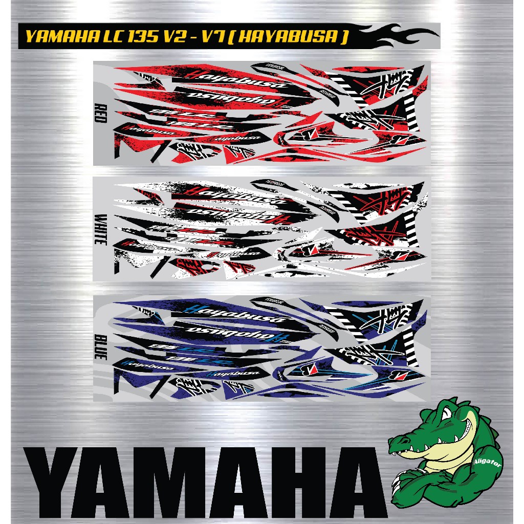 Stripe Motor Yamaha Lc 135 V2~V7 Design Hayabusa | Shopee Malaysia