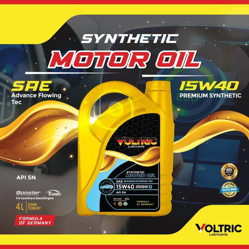 VOLTRIC ENGINE OIL15W40-ADVANCE FLOWING TECH 4L/15W40- 4L minyak ...