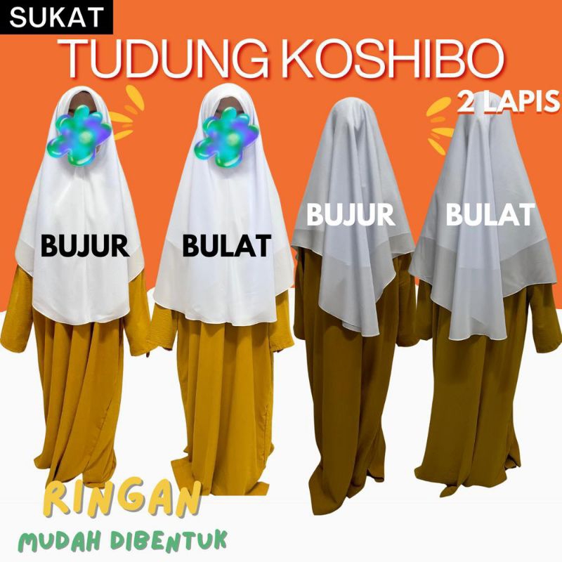 Tudung Hijab Labuh Putih Nila Beige MRSM Tebal Ringan Tudung Sekolah ...