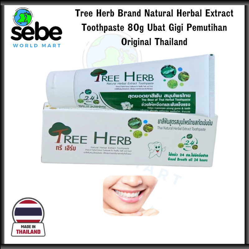Tree Herb Brand Natural Herbal Extract Toothpaste 80g Ubat Gigi ...