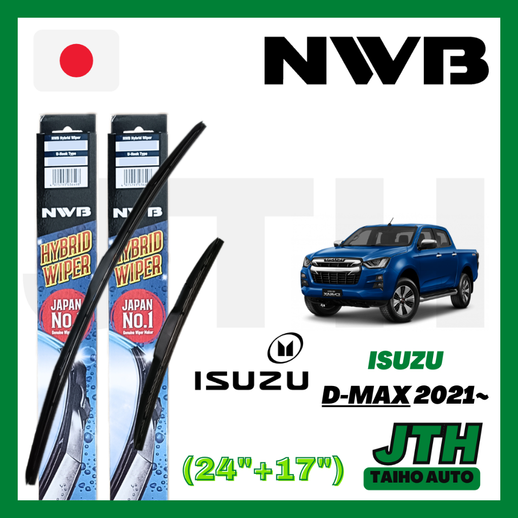 TAIHOAUTO NWB Wiper Set Isuzu DMAX 2021~ 24"+17" Wiper DMAX Wiper Made ...