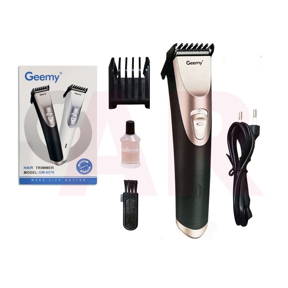Geemy GM 6576 Hair Clipper Rechargeable Hair Trimmer Men Beard Trimmer ...