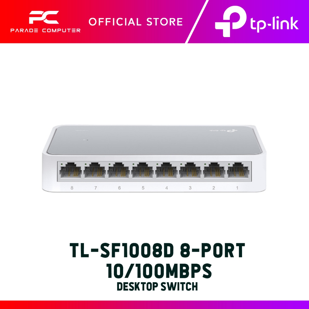 Tp-link SF1008D 8-Port 10/100Mbps Desktop Switch | Shopee Malaysia