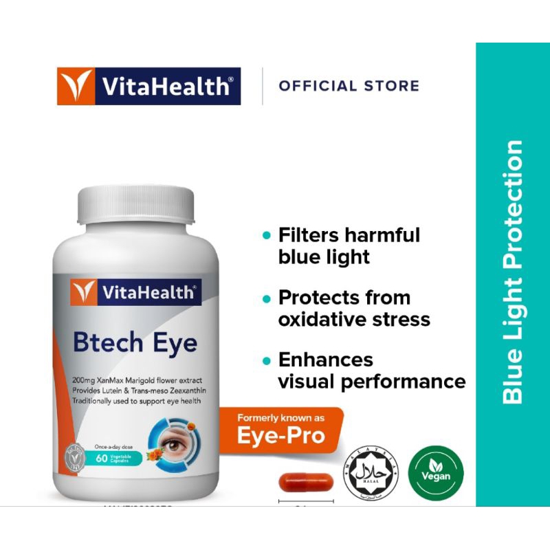 VITAHEALTH Btech Eye (60's) (Formerly known as EYE PRO) | Shopee Malaysia