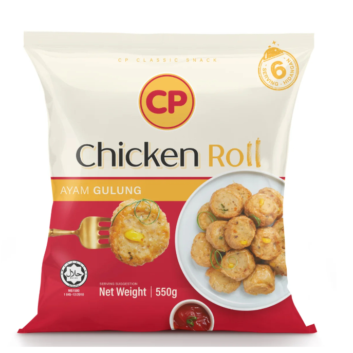 [SHCF] CP Premium Chicken Roll 550g Frozen Popia Ayam Halal Tealive ...