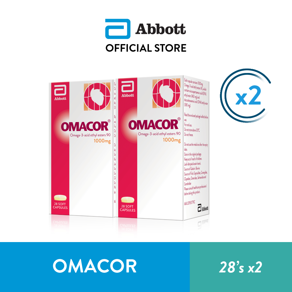 Abbott Omacor Omega-3 1000mg (28's x 2) | Shopee Malaysia