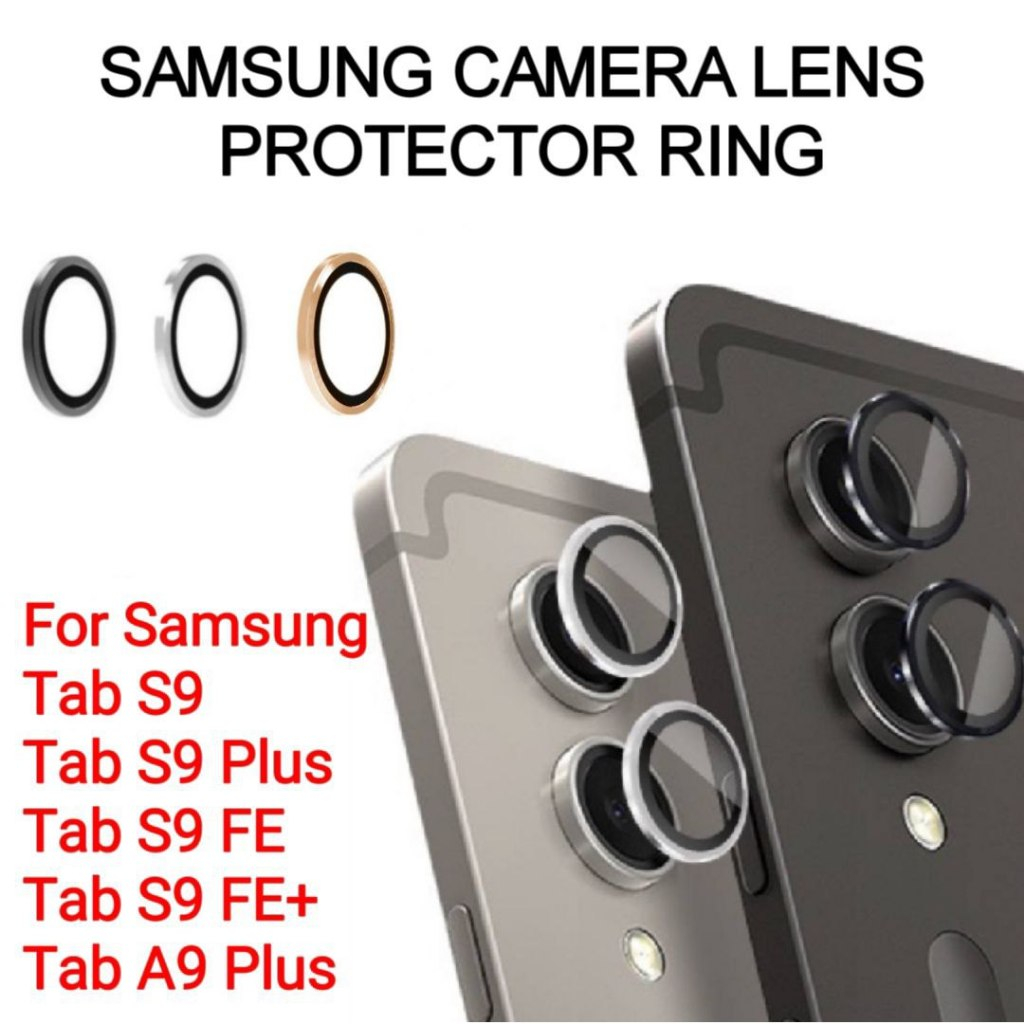 For Samsung Galaxy Tab S9 / S9 PLUS / S9 FE / S9 FE PLUS / A9 PLUS Camera Lens Protector Ring ...