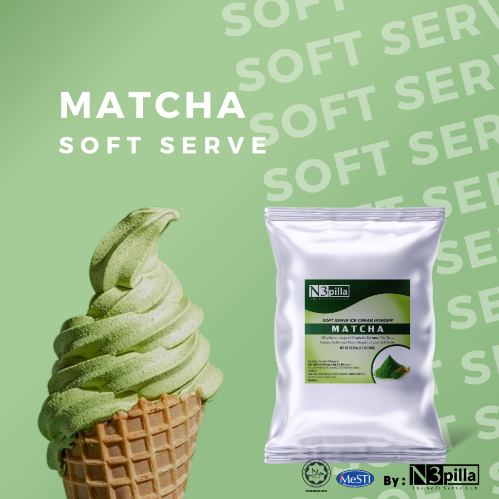N3 Mie Matcha Soft Serve Ice Cream Powder 1KG | Shopee Malaysia