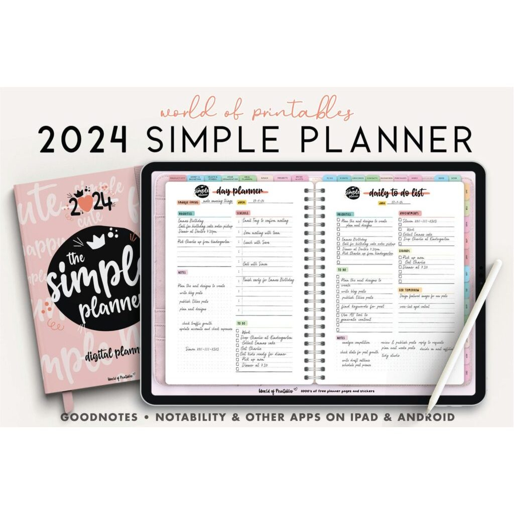 2024 Hyperlink Digital Planner | Simple Life Digital Planner ...