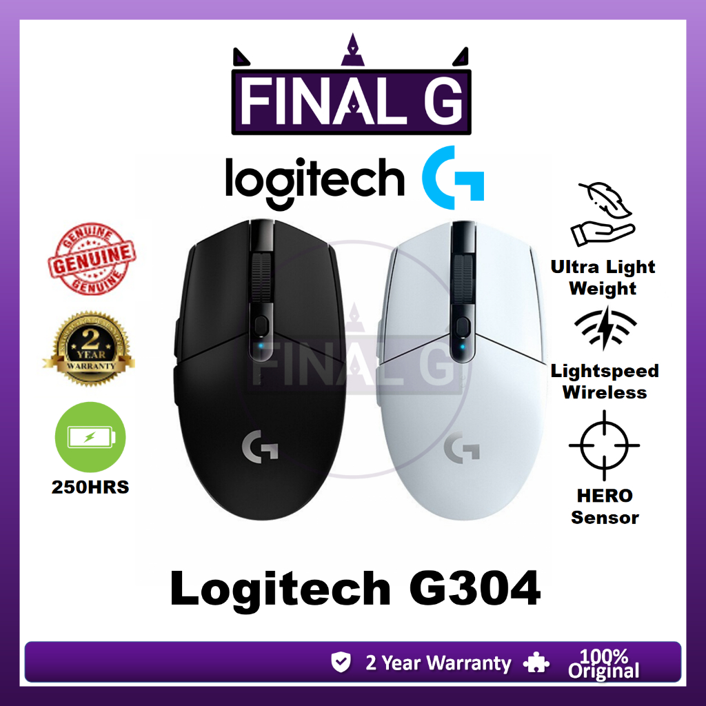 LOGITECH G304 Original Lightspeed Wireless Gaming Mouse 6 Programmable Buttons, Pro Grade Esport ...