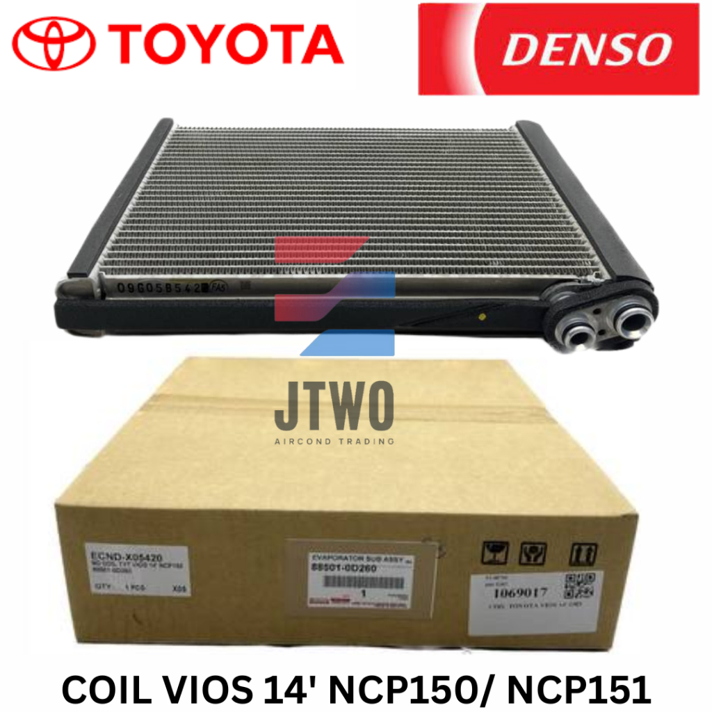 💯ORIGINAL TOYOTA 💯SET COOLING COIL TOYOTA VIOS 14' NCP150/ NCP151 WITH ...