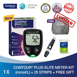 Contour Plus Test Strip / Meter Blood Glucose Monitor Free 25's Strips ...