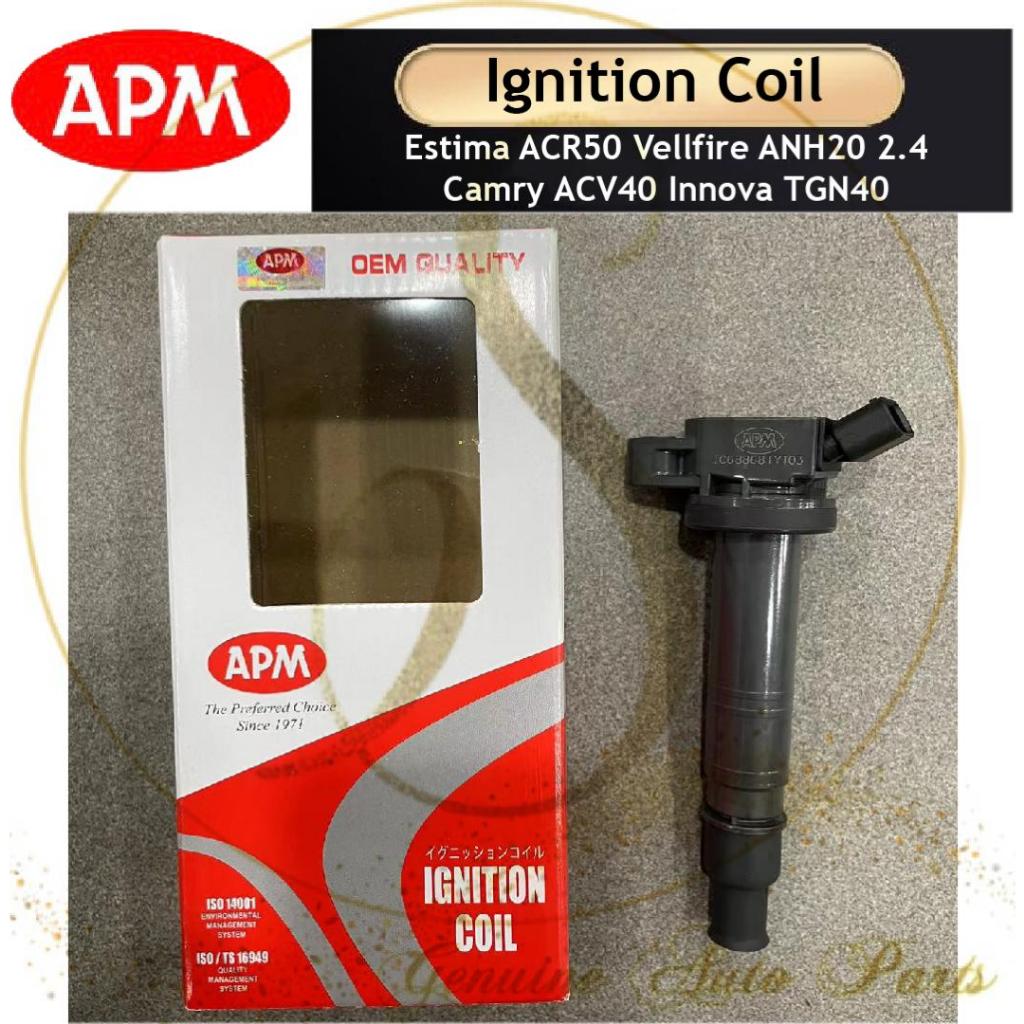 (100% ORIGINAL) APM IGNITION PLUG COIL ESTIMA ACR50 VELLFIRE ANH20 ...