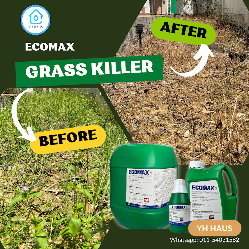4L ECOMAX Glyphosate 41% Weed Killer (Racun Rumput Lalang/Ubat rumput ...