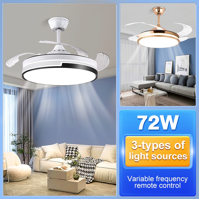 5 Year warranty Ceiling Fan With Light 5 Blades with led light 56" AC ...