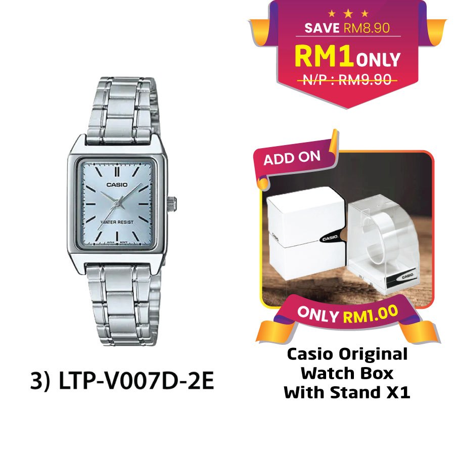 [1yr Warranty] Casio Watch Analog Womens Ltp V007d Ltp V007l Series Ltp V007d 1b Ltp V007d 1e