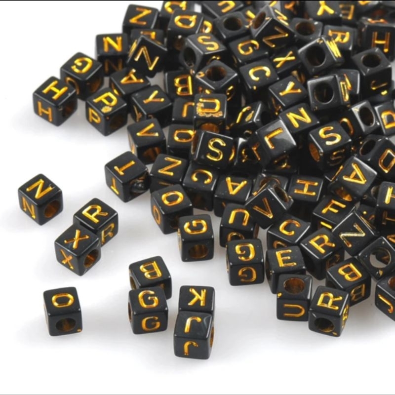 Huruf Manik Alphabet Bead Cube MDC Malaysia Seller/Shop/9colour.For ...