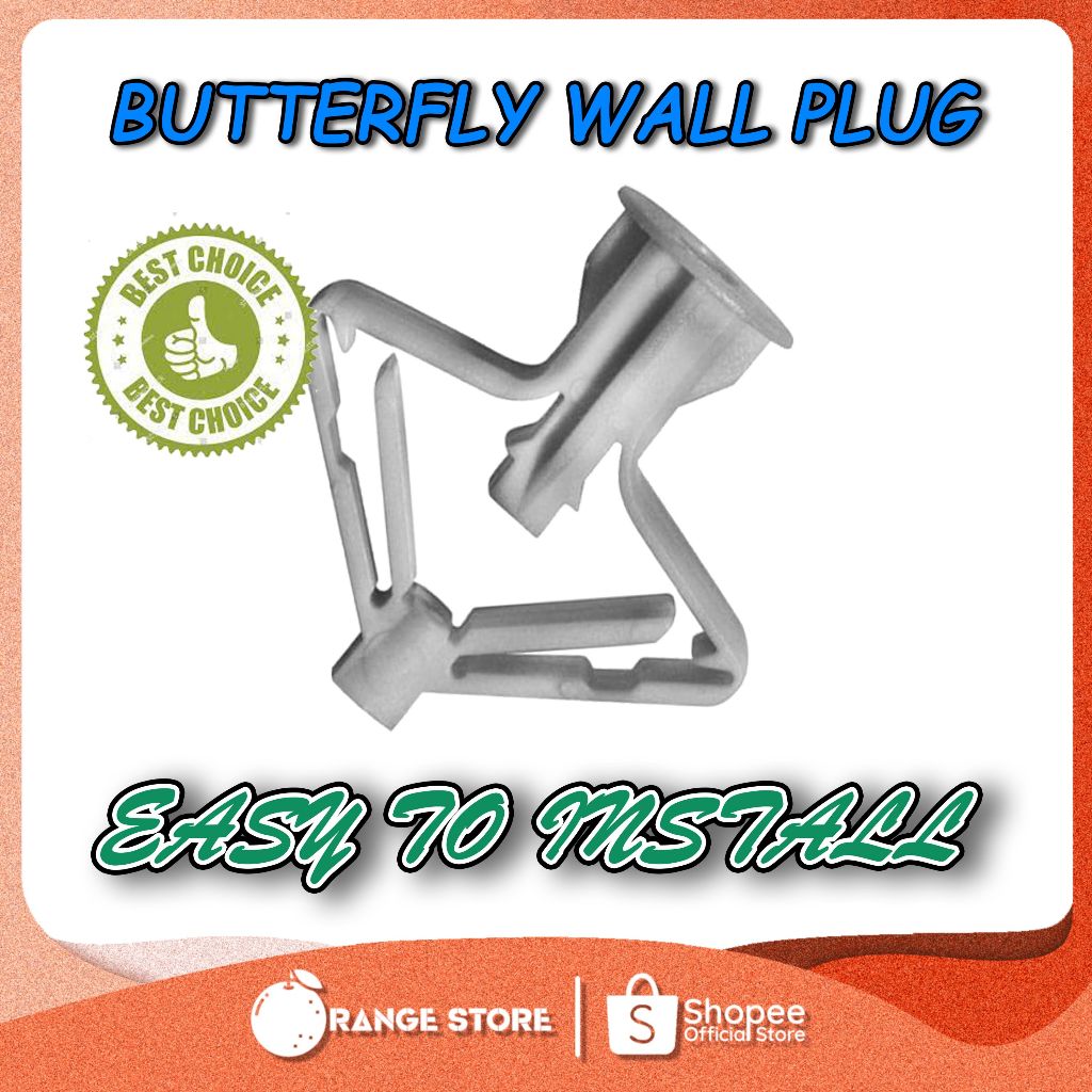 Good Quality Partition Wall Plug Butterfly Wall Plug Plaster Celling ...