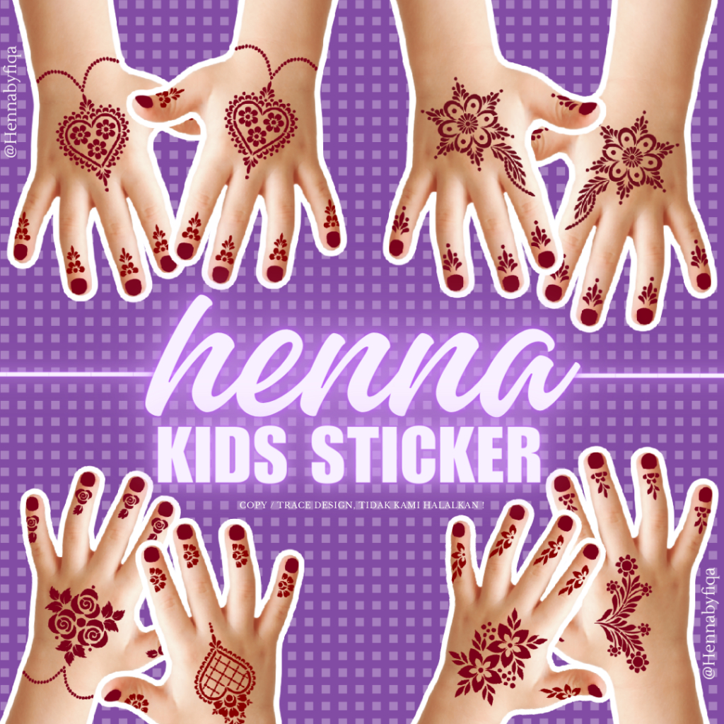 STICKER INAI BUDAK TADIKA SEPASANG TANGAN | Shopee Malaysia