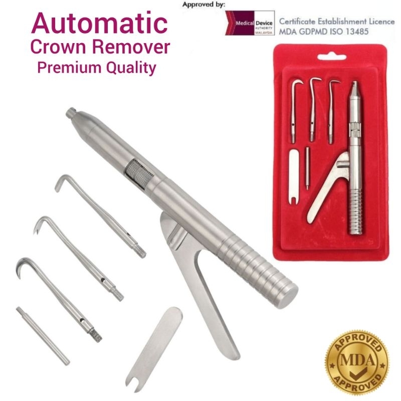 Dental Automatic Adjustable Crown Remover Kit With Attachable Points ...