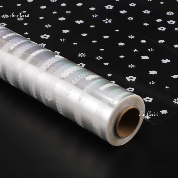 (50METER) HAMPER Wrapping Waterproof Flower Paper Gift Wrapper Birthday ...