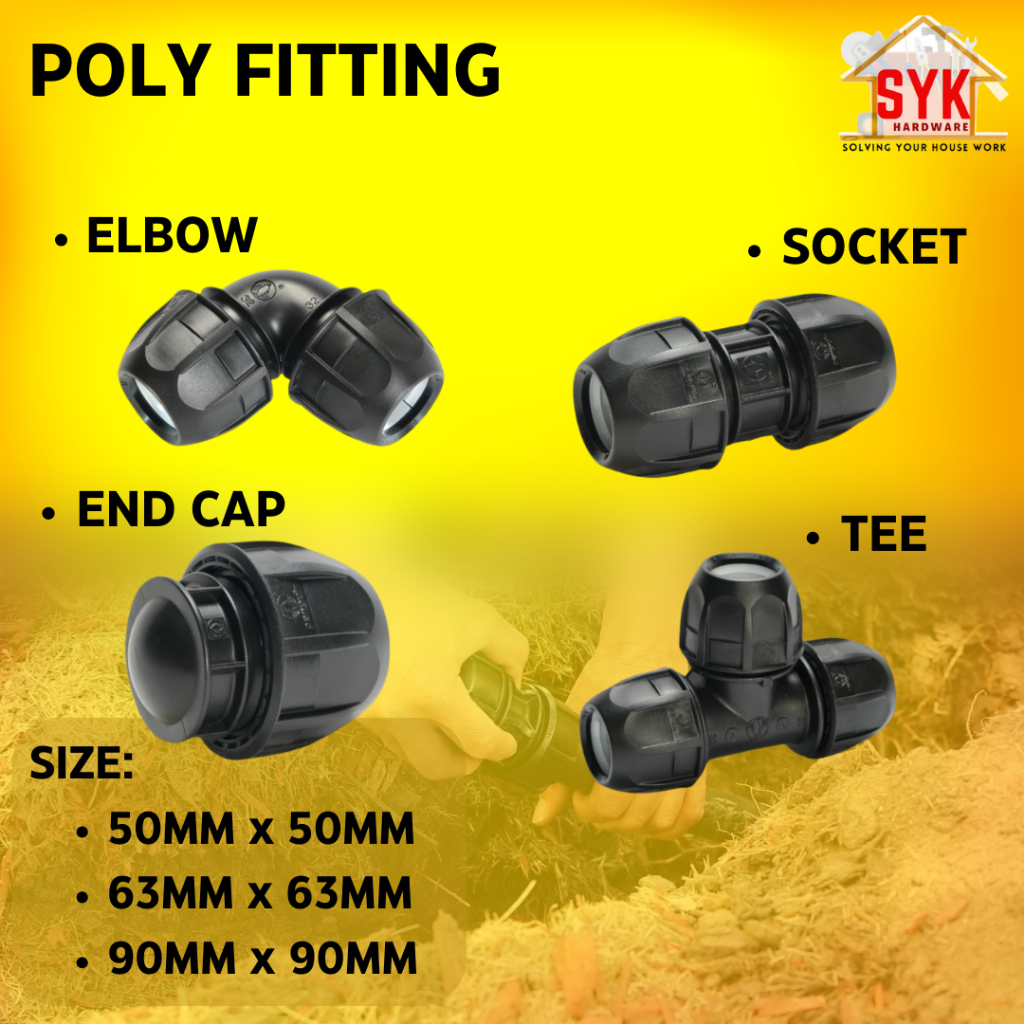 SYK Poly Fitting Poly Pipe Connector HDPE Part Poly Fitting Socket ...