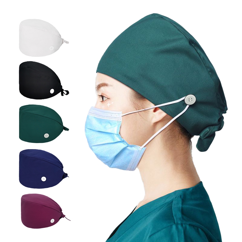 Elastic Adjustable Surgical Cap Doctor Nurse Cap Scrub Cap Surgical ...