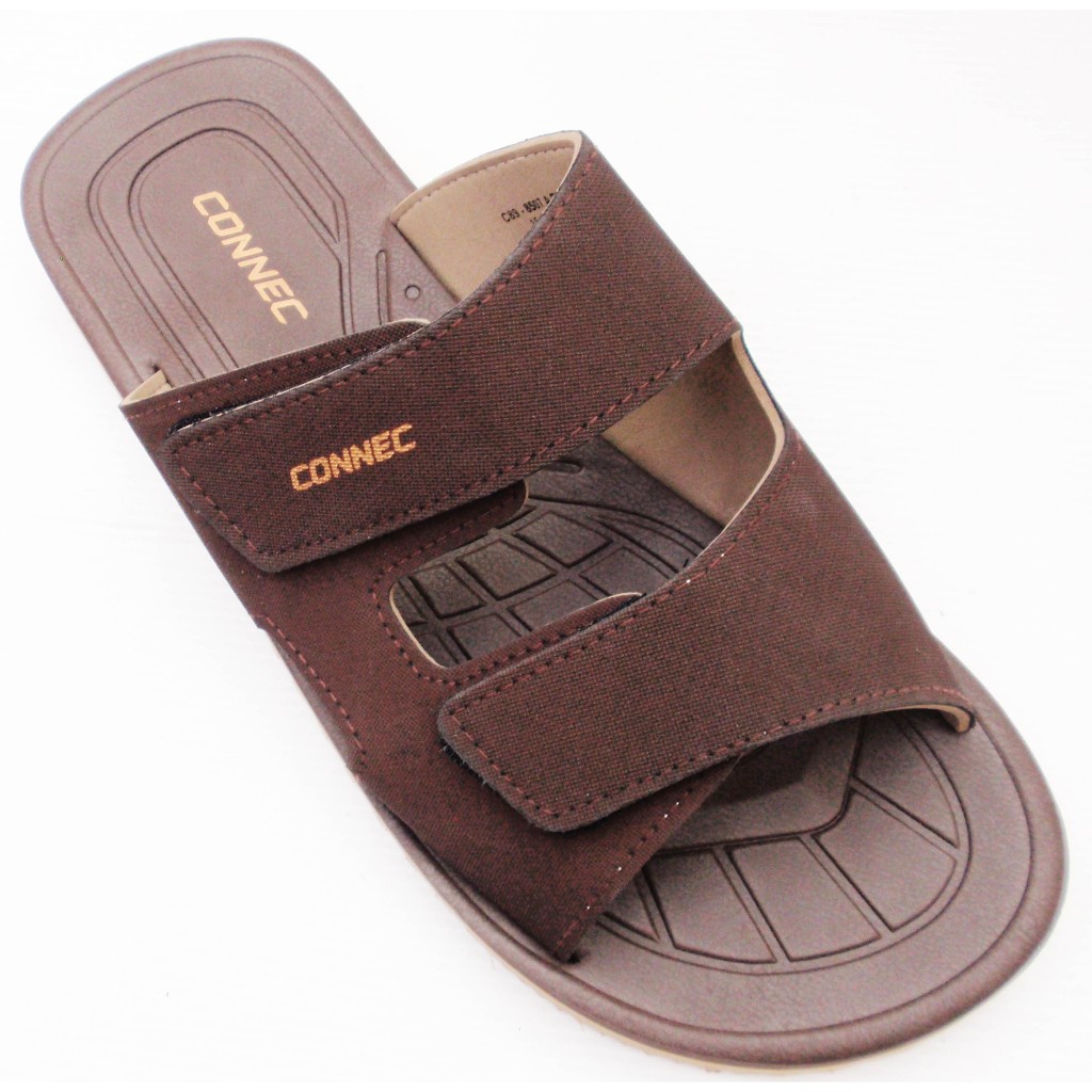 Connec Big Saiz Men Slippers - No.8507 (Brown) | Shopee Malaysia