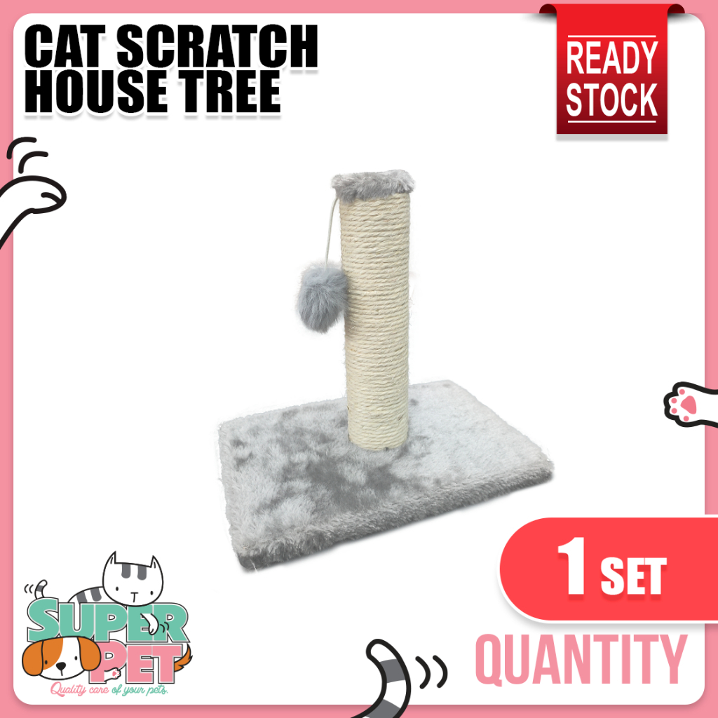 Cat Scratching Post Scratcher Cat Scratch Play Bed Toy Kucing Scratcher ...