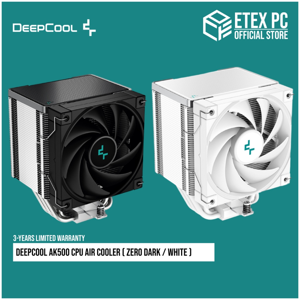 Deepcool AK500 CPU Air Cooler - Zero Dark / White # R-AK500-BKNNMT-G-1 ...
