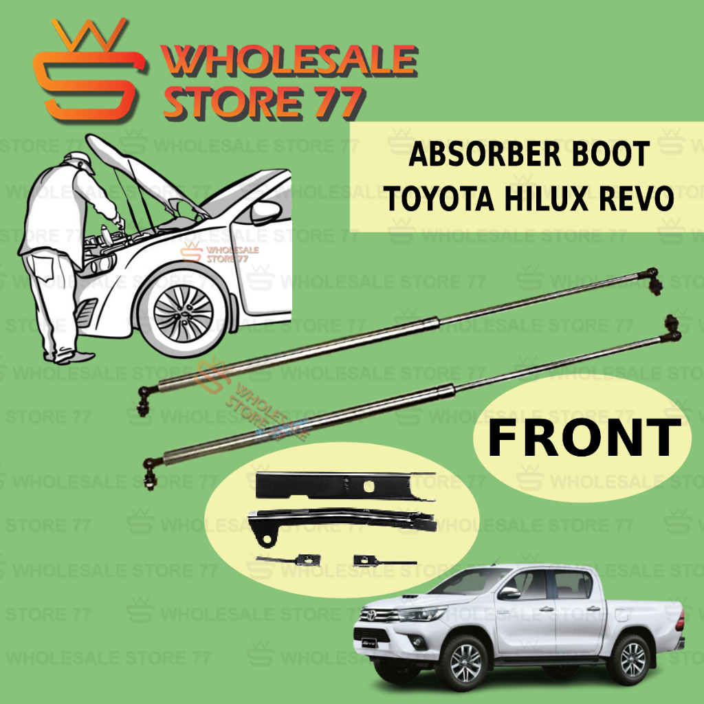 Warranty | Toyota Hilux Revo Gas Spring Front Bonnet Strut - Front Hood ...