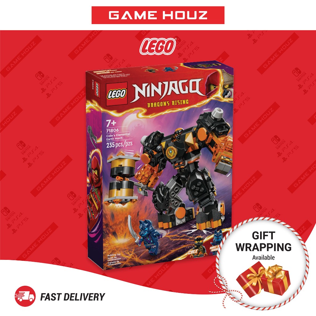 LEGO NINJAGO Cole's Elemental Earth Mech (LG71806) | Shopee Malaysia
