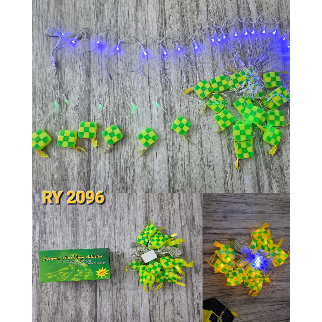 KETUPAT LAMPU RAYA LED DECORATION NETTING LIGHTS WATERPROOF LIPLAP ...